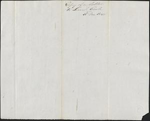 George Coffin to Samuel Cook, 11 December 1840 - Digital Commonwealth