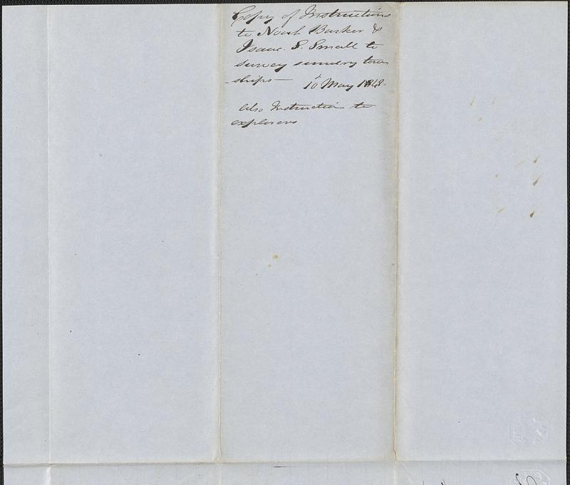 Copy of instructions from George Coffin and Samuel Cony to Noah Barker ...