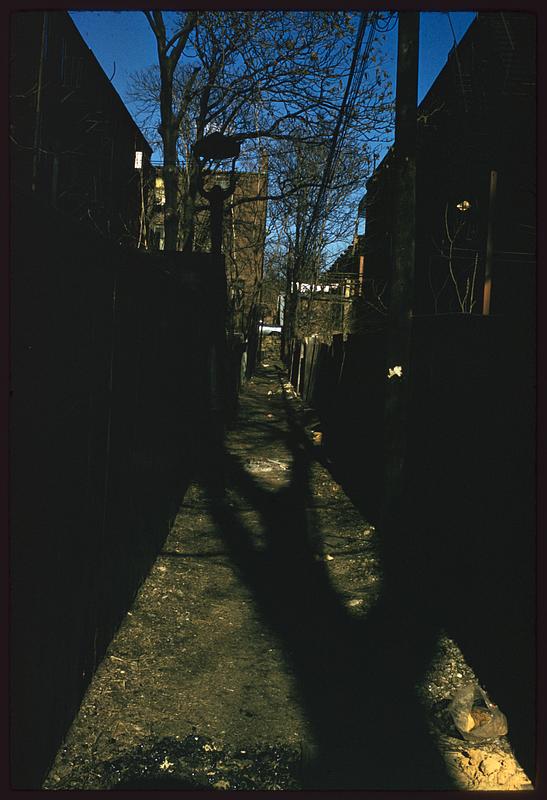 View down alley, Boston - Digital Commonwealth