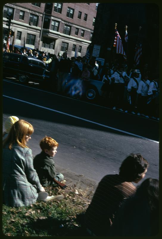 Spectators, Boston Columbus Day Parade 1973 - Digital Commonwealth