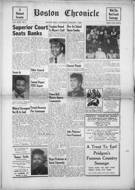 Boston Chronicle. January 07, 1950 - Digital Commonwealth