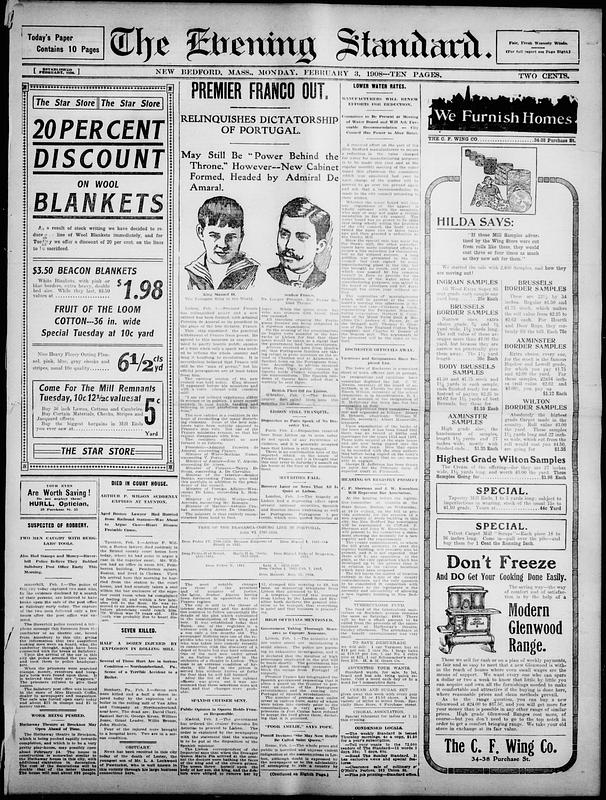 Evening Standard. February 03, 1908 - Digital Commonwealth