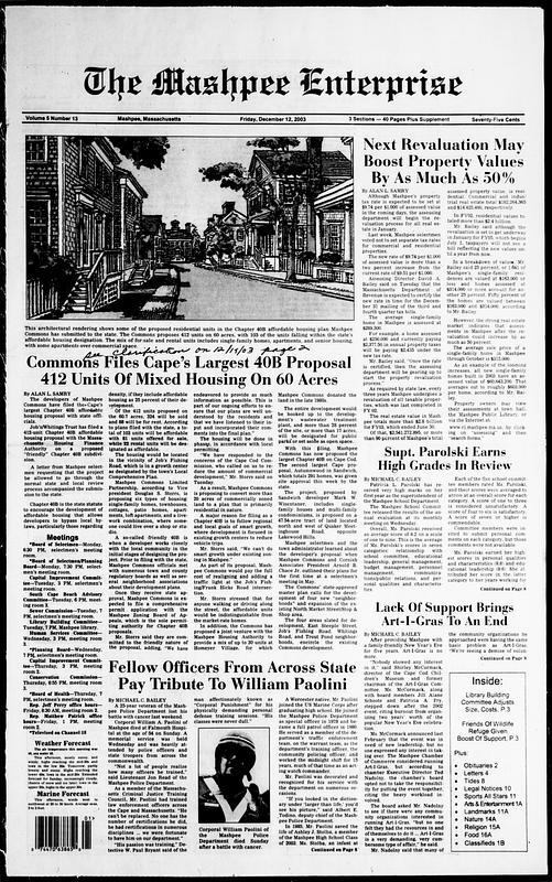 The Mashpee Enterprise. December 12, 2003 - Digital Commonwealth