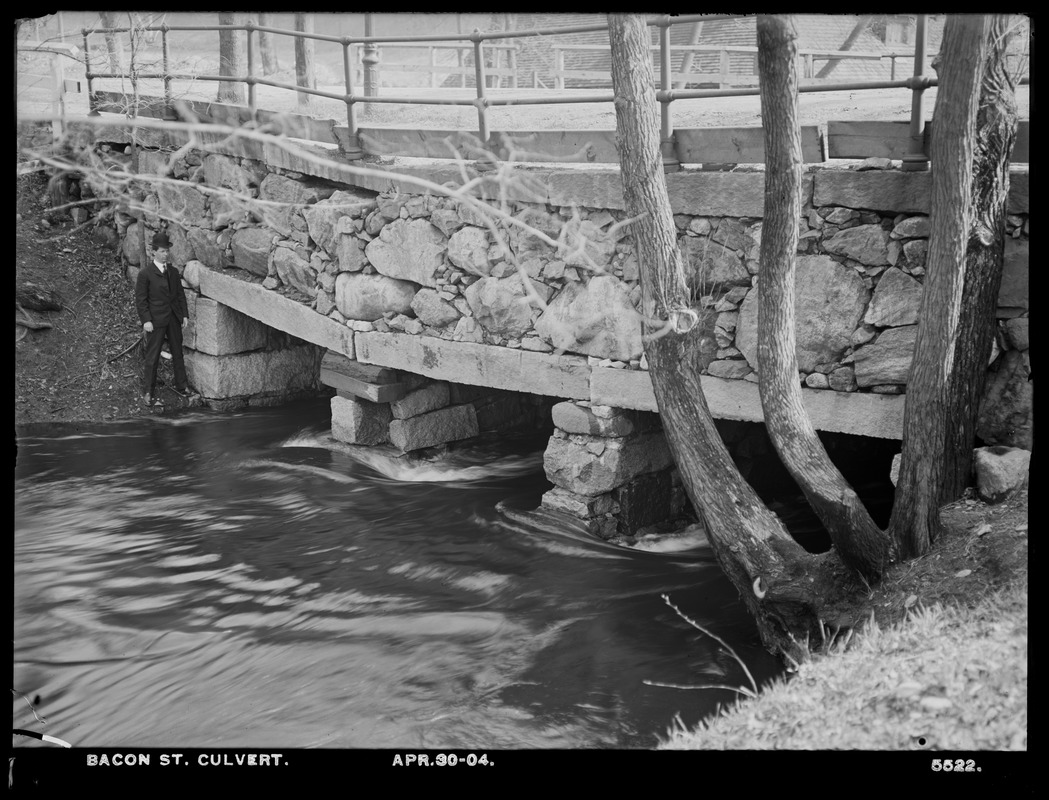 Distribution Department, Bacon Street culvert, Winchester, Mass., Apr ...