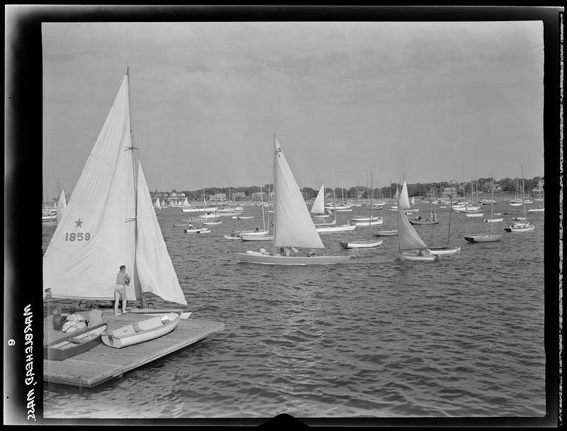 Marblehead (marine), "at the floats" - Digital Commonwealth