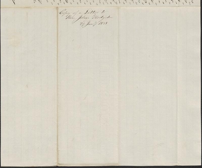 George Coffin to John Hodgdon, 29 January 1838 - Digital Commonwealth