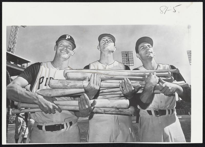 Three Members of the Pittsburgh power department carry their artillery ...