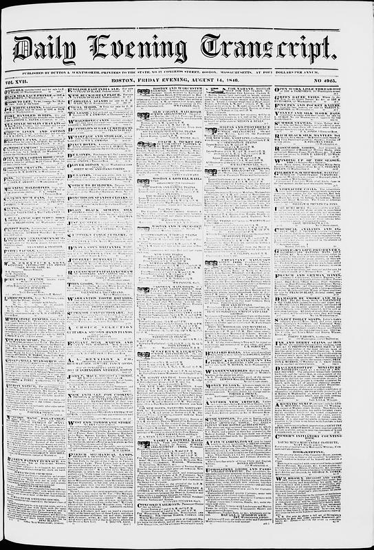 Daily Evening Transcript - Digital Commonwealth