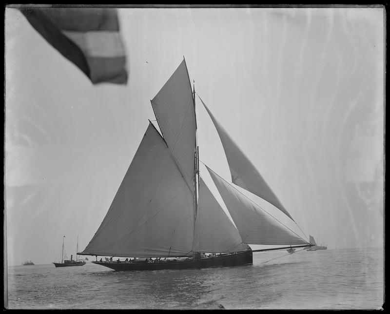 Yacht Genesta, off for New York - Digital Commonwealth