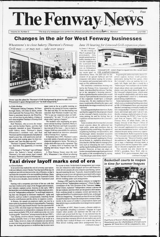 The Fenway News. June 01, 1998 - Digital Commonwealth