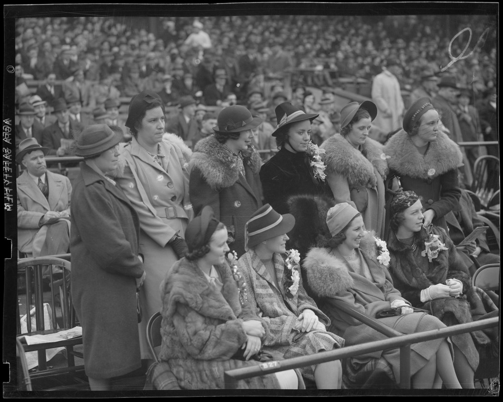 Lady fans in the stands - Digital Commonwealth