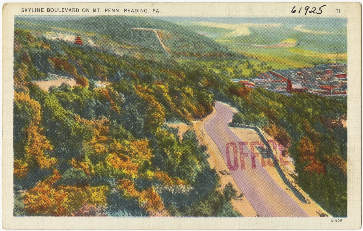 Skyline Boulevard on Mt. Penn. Reading, PA. - Digital Commonwealth