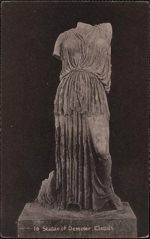 16. Statue of Demeter. Eleusis - Digital Commonwealth