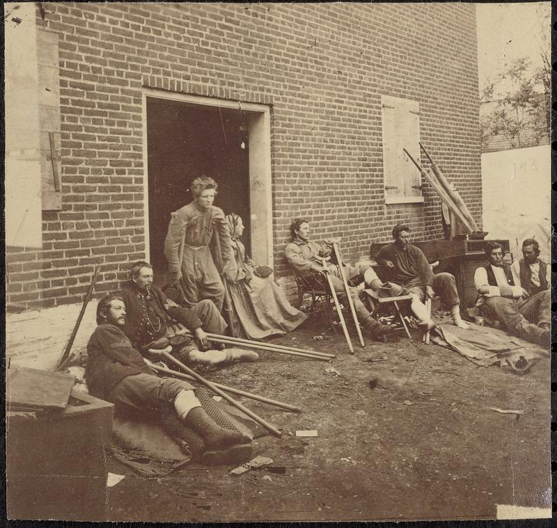 Hospital at Fredericksburg, Va., May, 1864 - Digital Commonwealth