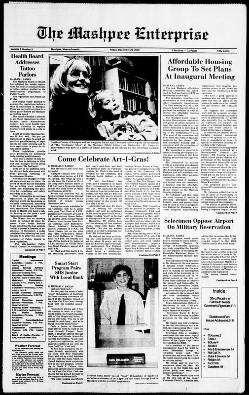 The Mashpee Enterprise. December 29, 2000 - Digital Commonwealth