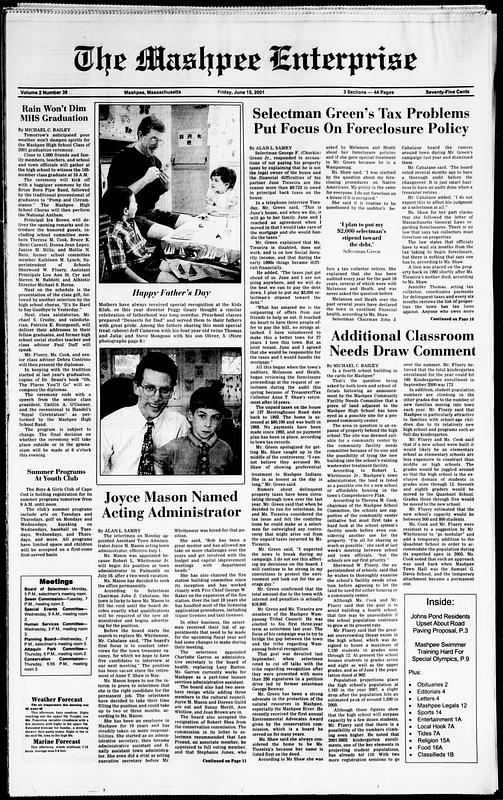The Mashpee Enterprise. June 15, 2001 - Digital Commonwealth