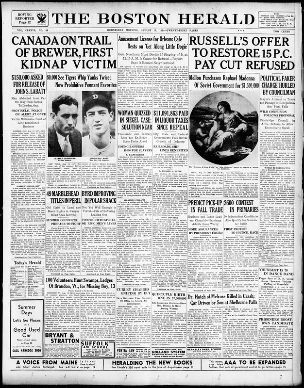 Boston Herald. August 15, 1934 - Digital Commonwealth