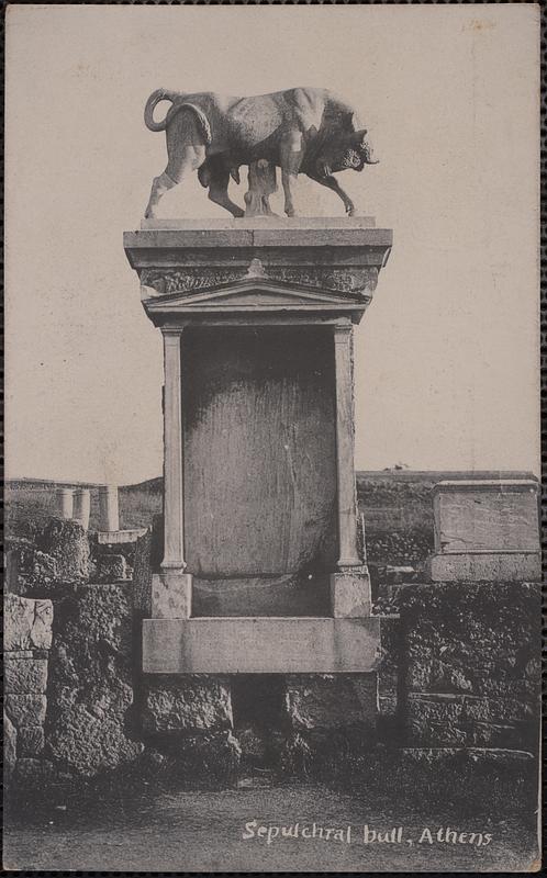 Sepulchral bull, Athens - Digital Commonwealth