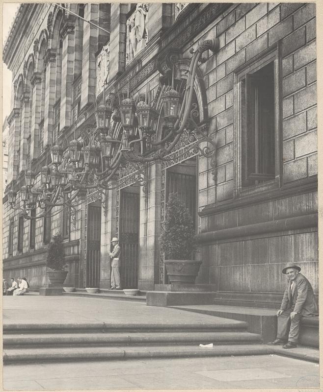 Boston Public Library, entrance - Digital Commonwealth