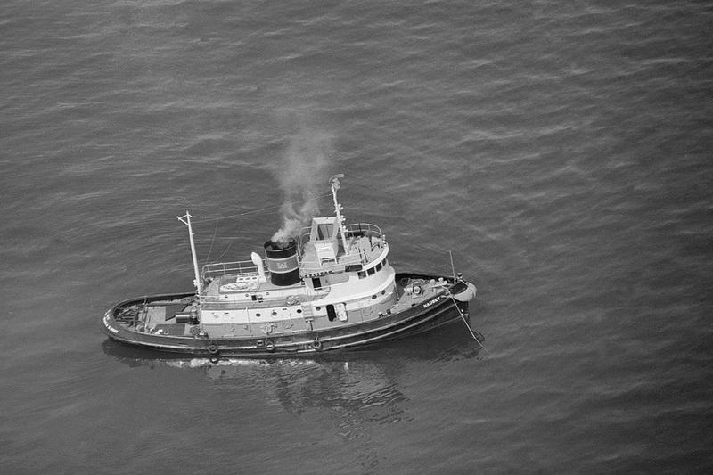 Raising the coastal tanker Dynafuel - Digital Commonwealth