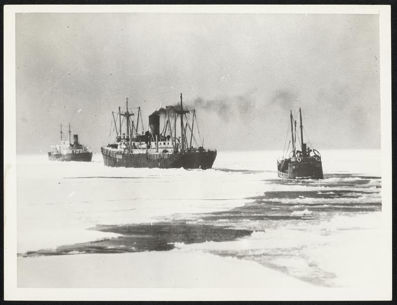 Breaking Through Frozen Chesapeake. Unprecedented cold weather during ...