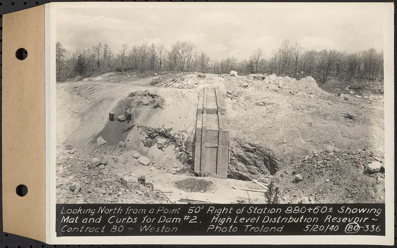 Contract No. 80, High Level Distribution Reservoir, Weston, looking ...