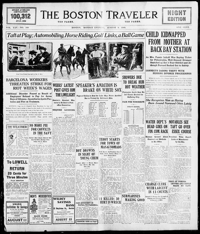 The Boston Traveler. August 09, 1909 - Digital Commonwealth