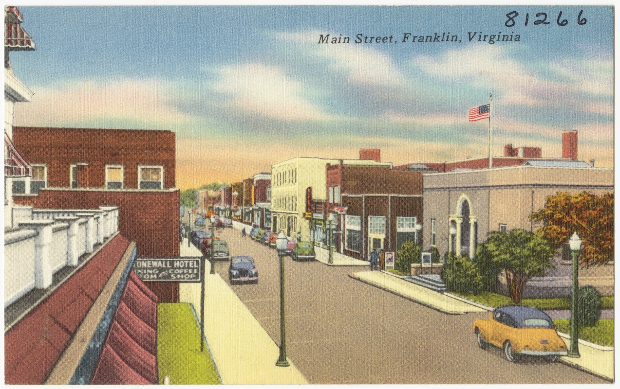 Main Street, Franklin, Virginia - Digital Commonwealth