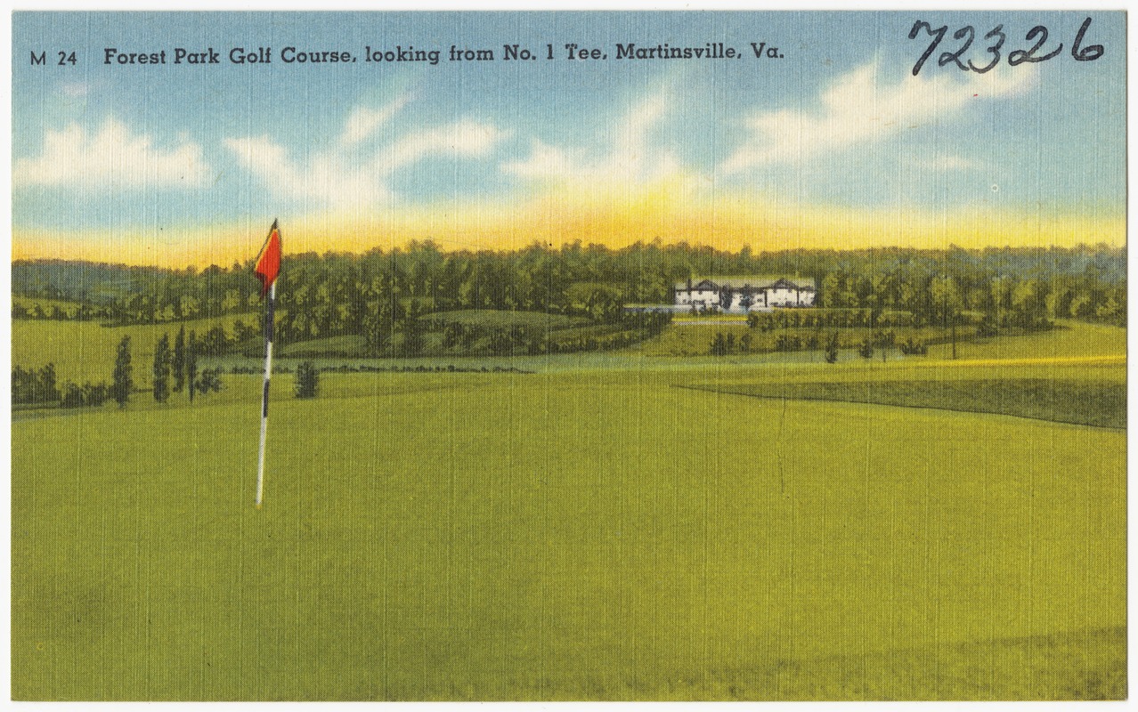 Forest Park Golf Course, looking from No. 1 Tee, Martinsville, Va ...
