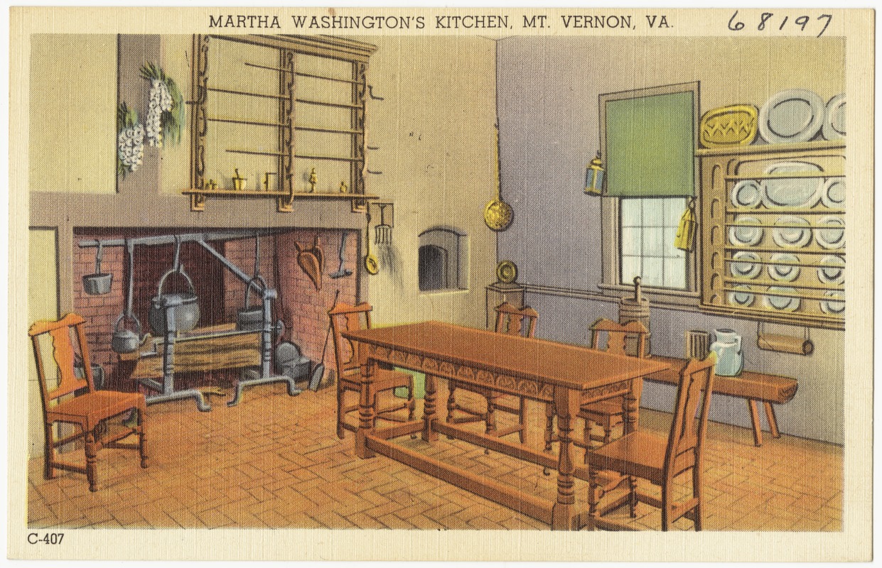 Martha Washington's Kitchen, Mt. Vernon, VA. - Digital Commonwealth
