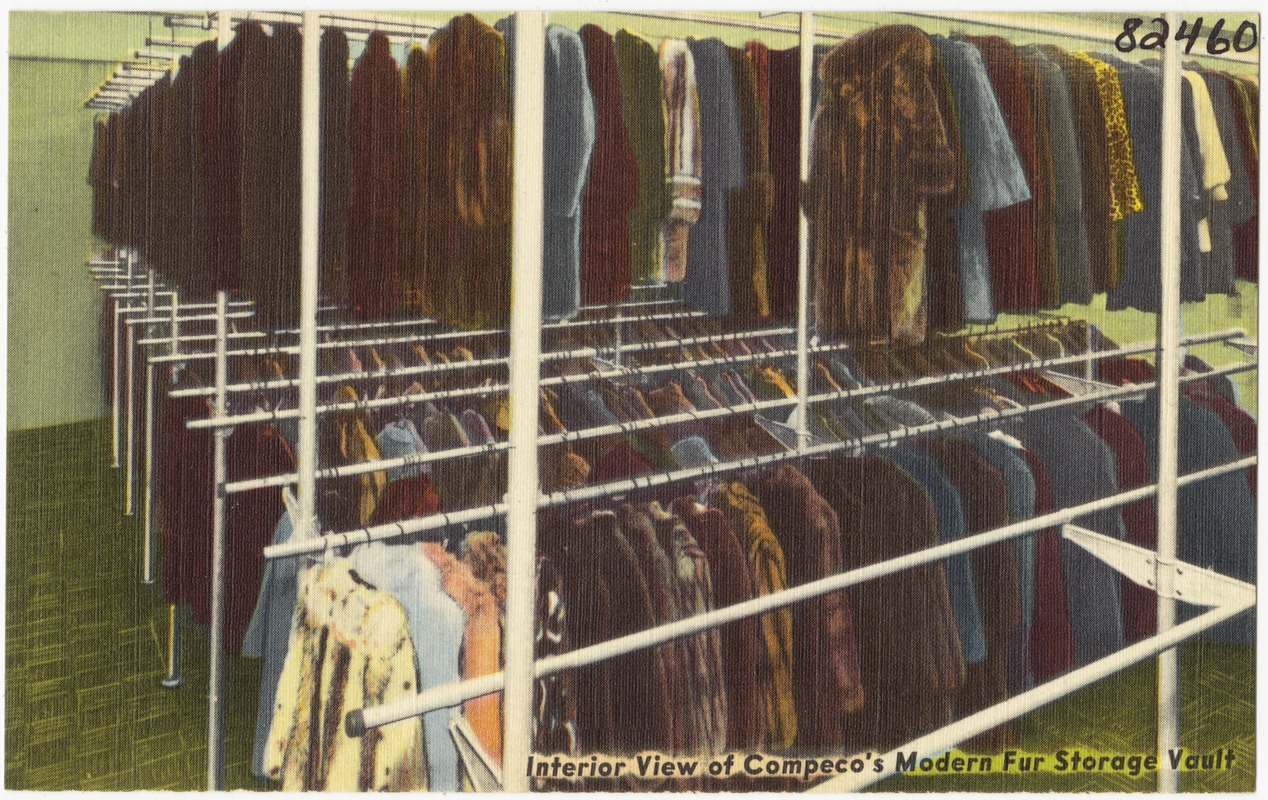 Interior view of Compeco's Modern Fur Storage Vault - Digital Commonwealth