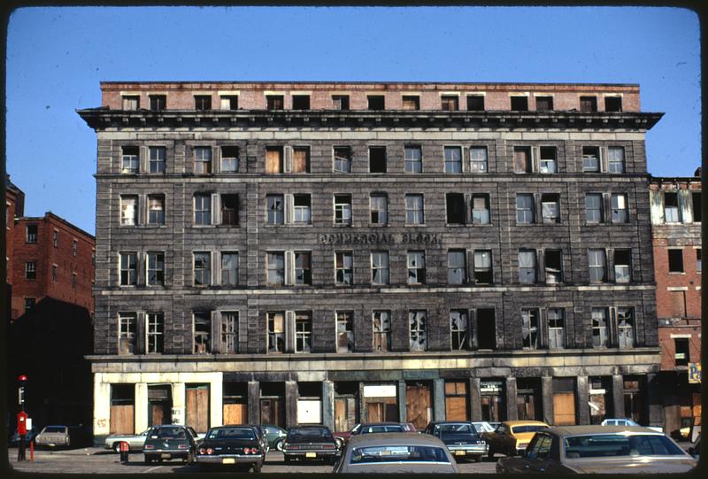 Commercial Block building Commercial Street - Digital Commonwealth