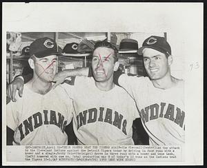 Their Homers Beat the Tigers Again-Jim Piersall (Center) led the attack ...