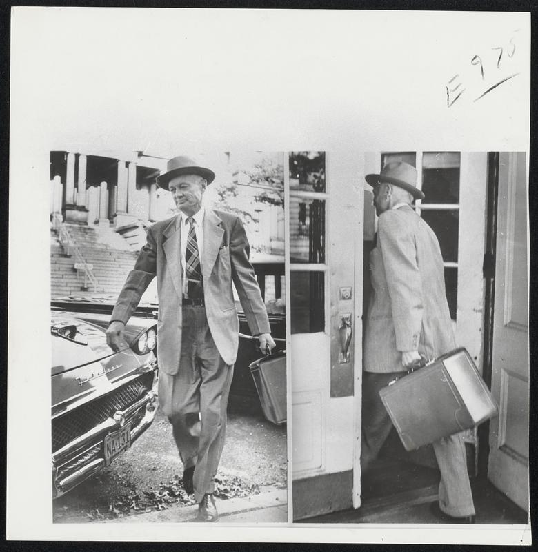 Presidential Aide Sherman Adams, who resigned last night, swings ...