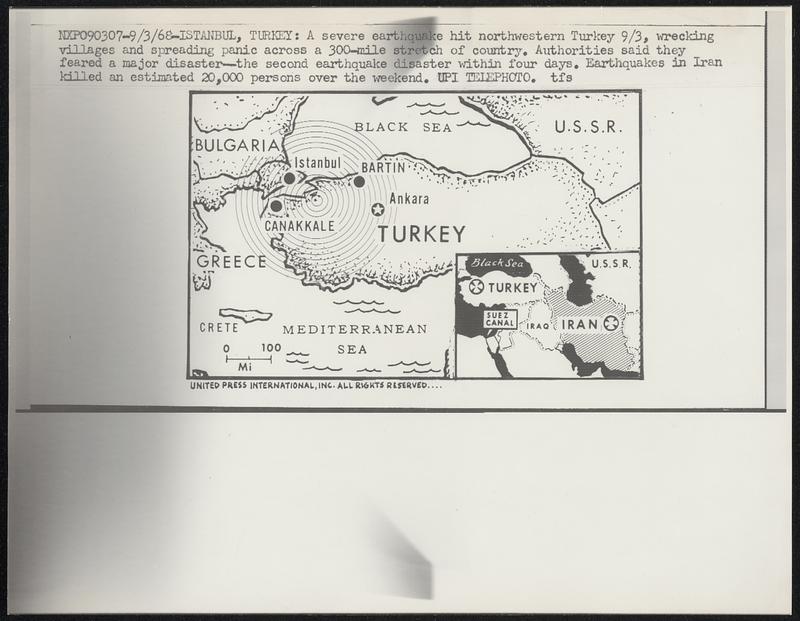 A severe earthquake hit northwestern Turkey 9/3, wrecking villages and ...