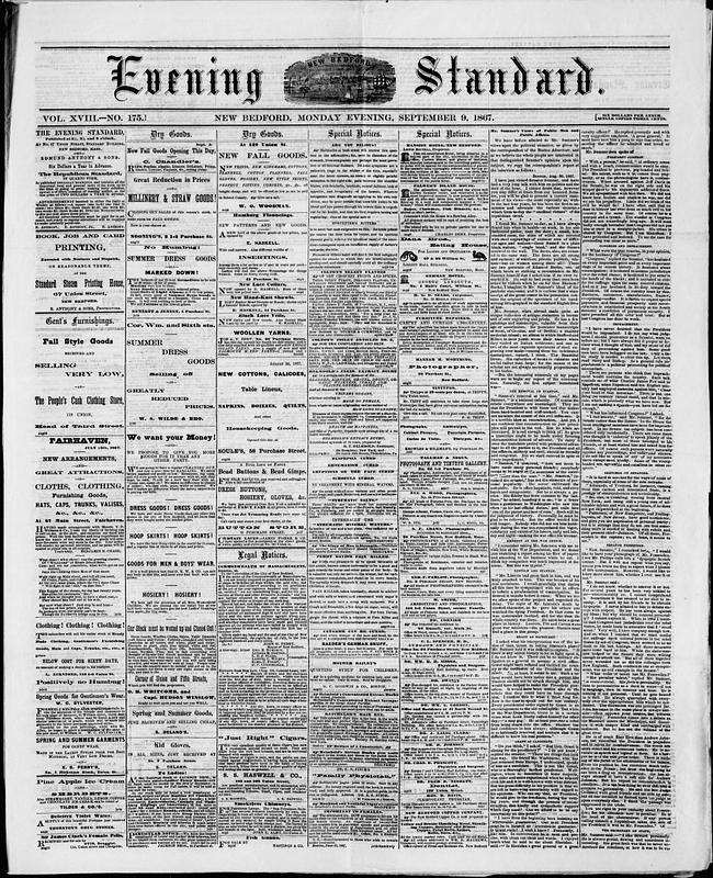 Evening Standard. September 09, 1867 - Digital Commonwealth