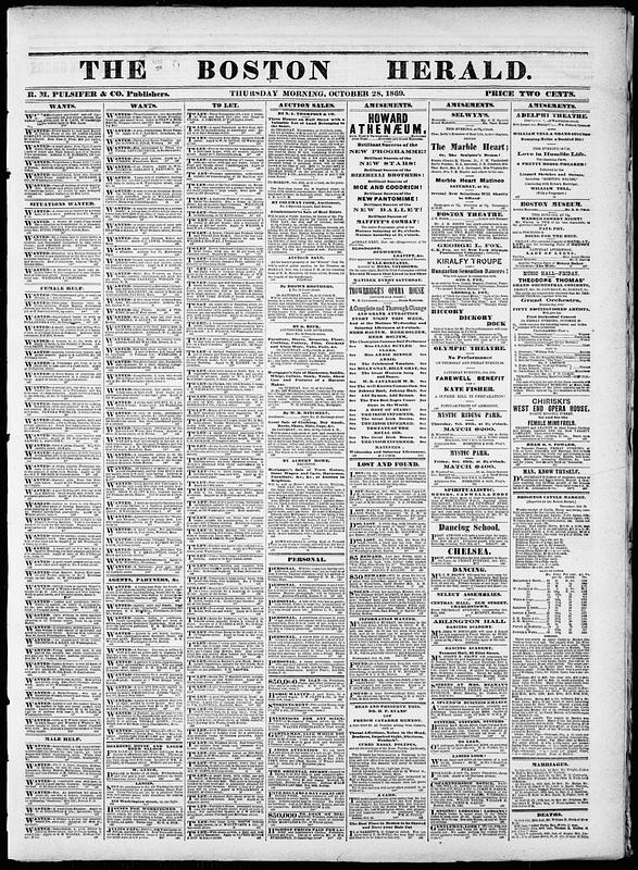 The Boston Herald. October 28, 1869 - Digital Commonwealth