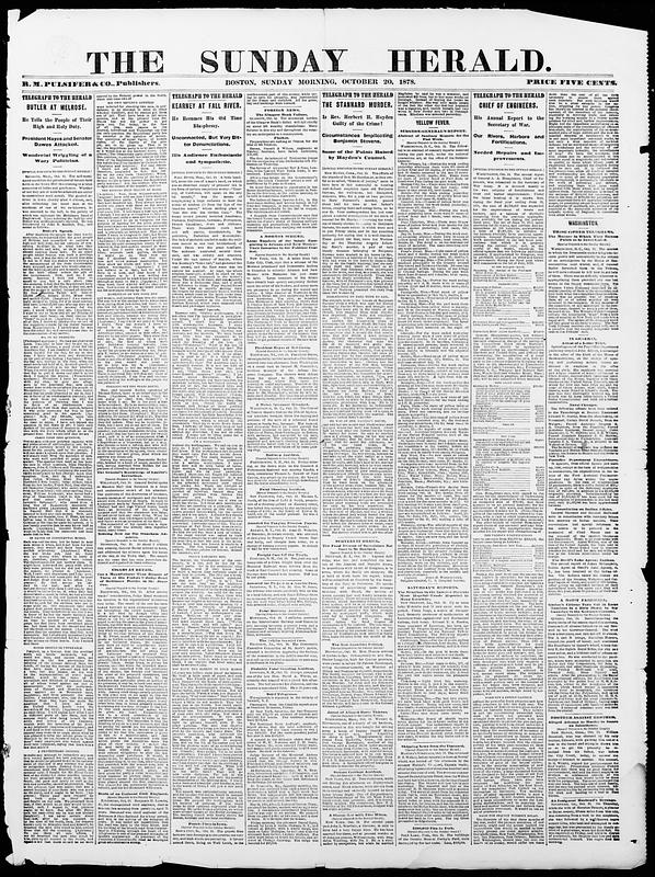 The Boston Herald. October 20, 1878 - Digital Commonwealth