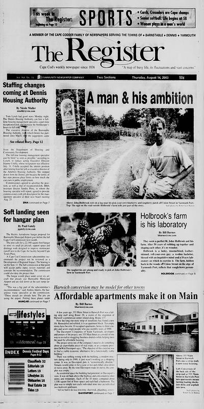 The Register. August 14, 2003 - Digital Commonwealth