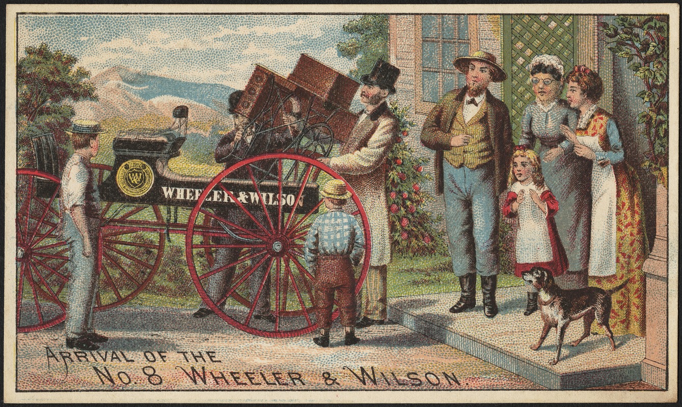 Arrival of the no. 8 Wheeler & Wilson - Digital Commonwealth
