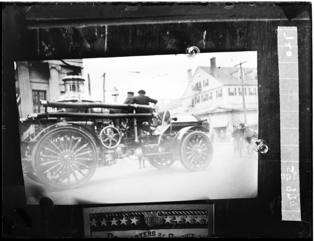 Tractor steam fire engine - Digital Commonwealth