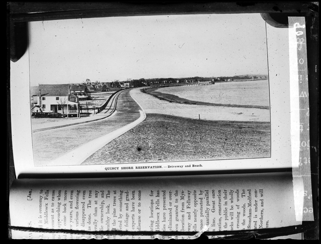 Quincy Shore Reservation north from Rye Island - Digital Commonwealth