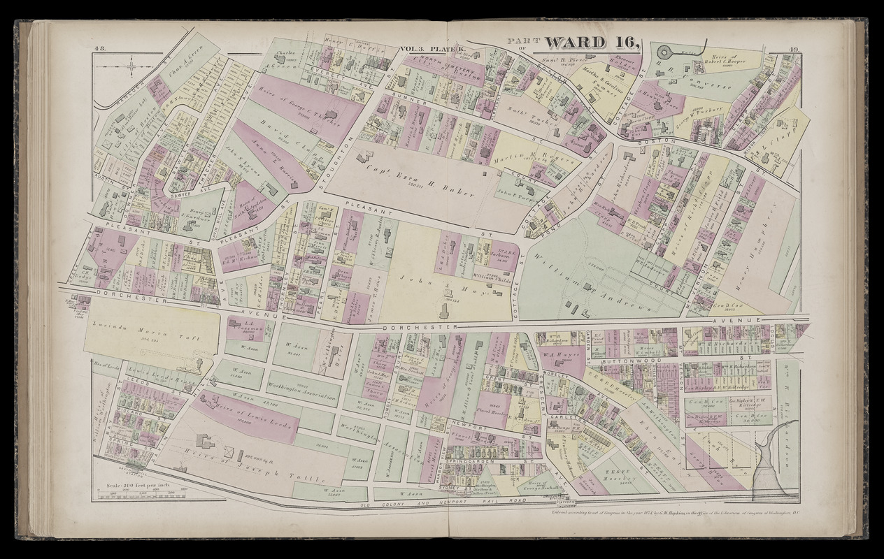 Atlas of the county of Suffolk, Massachusetts : vol. 3rd including ...