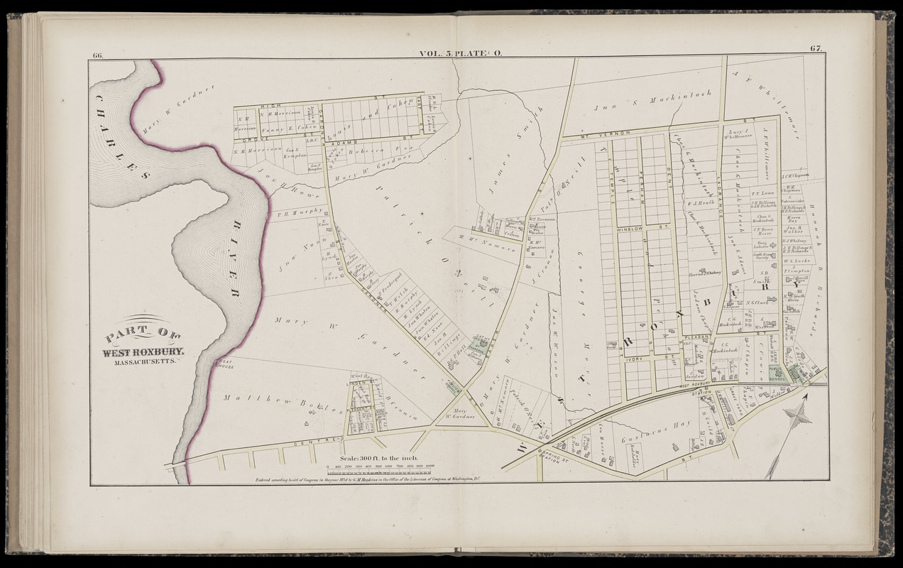 Atlas of the county of Suffolk, Massachusetts : vol. 5th, West Roxbury ...