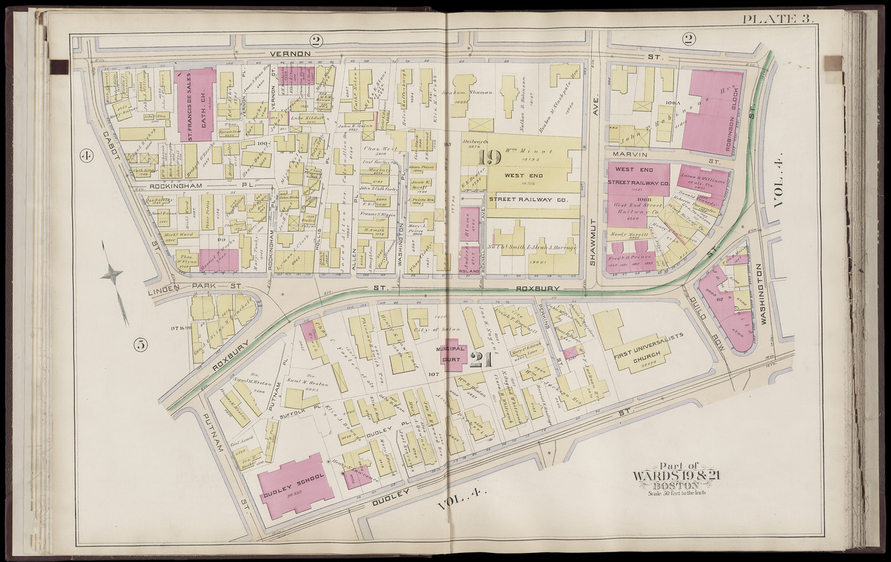 Atlas of the city of Boston : Roxbury, Mass. : volume three : from ...