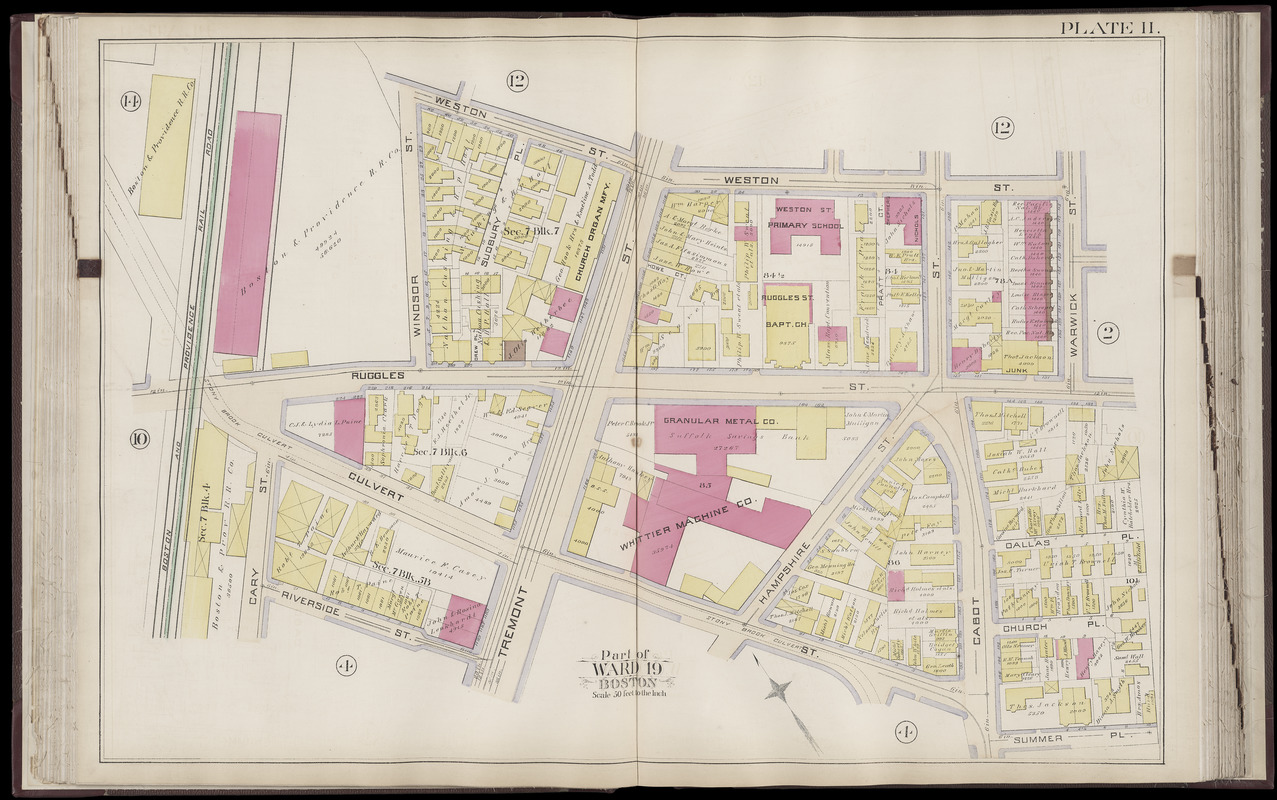 Atlas of the city of Boston : Roxbury, Mass. : volume three : from ...