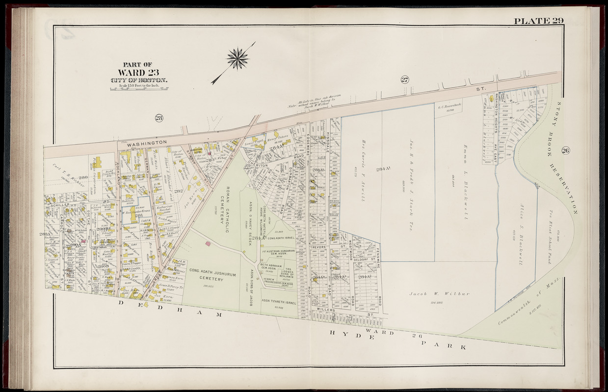 Atlas of the city of Boston, West Roxbury : from actual surveys and ...