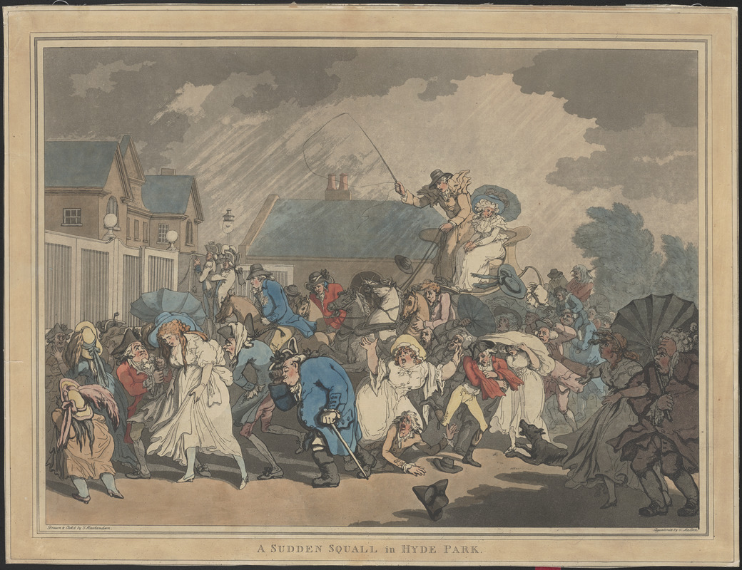 A sudden squall in Hyde Park - Digital Commonwealth