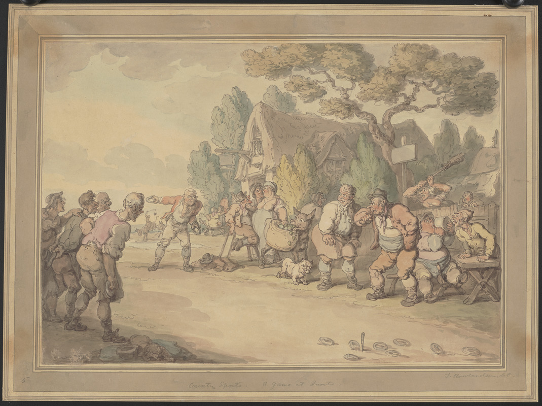 Country sports or game at quoits - Digital Commonwealth