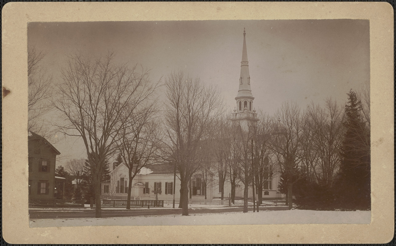 Belleville Church, before removal of steeple - Digital Commonwealth